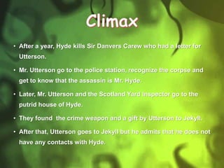 Novel Analysis (DR. JEKYLL AND MR. HYDE) | PPT