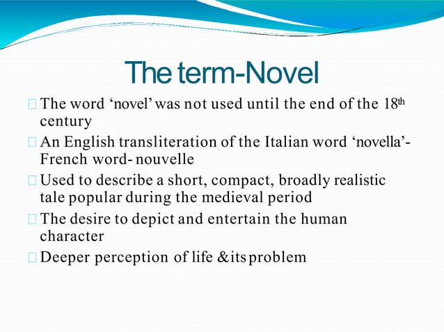 Novel and its types | PPTX