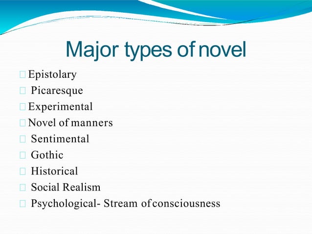 Novel and its types | PPTX