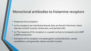 Polyclonal/Monoclonal antibodies to histamine receptors as a selective ...