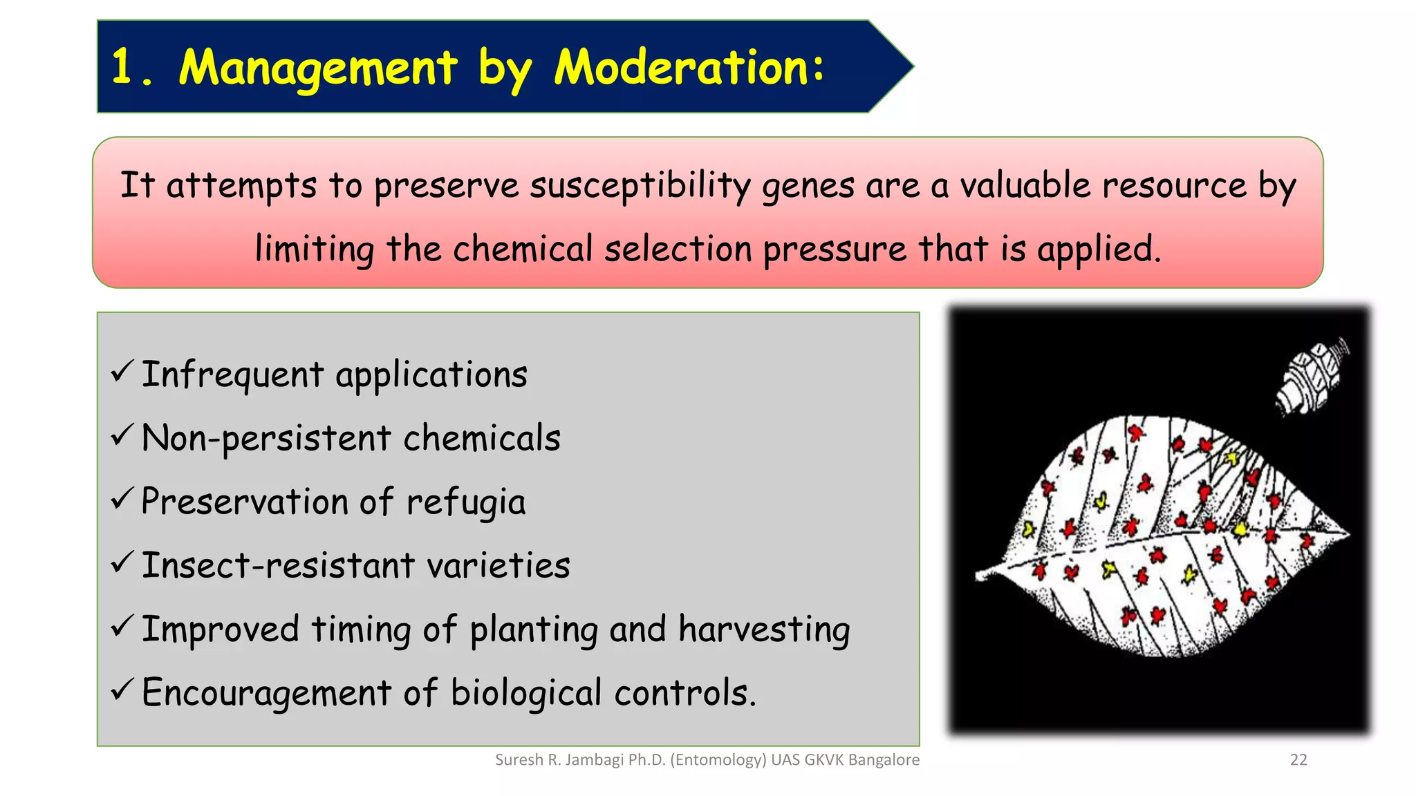 Novel Approaches in Insecticide Resistance Management (IRM) | PPTX