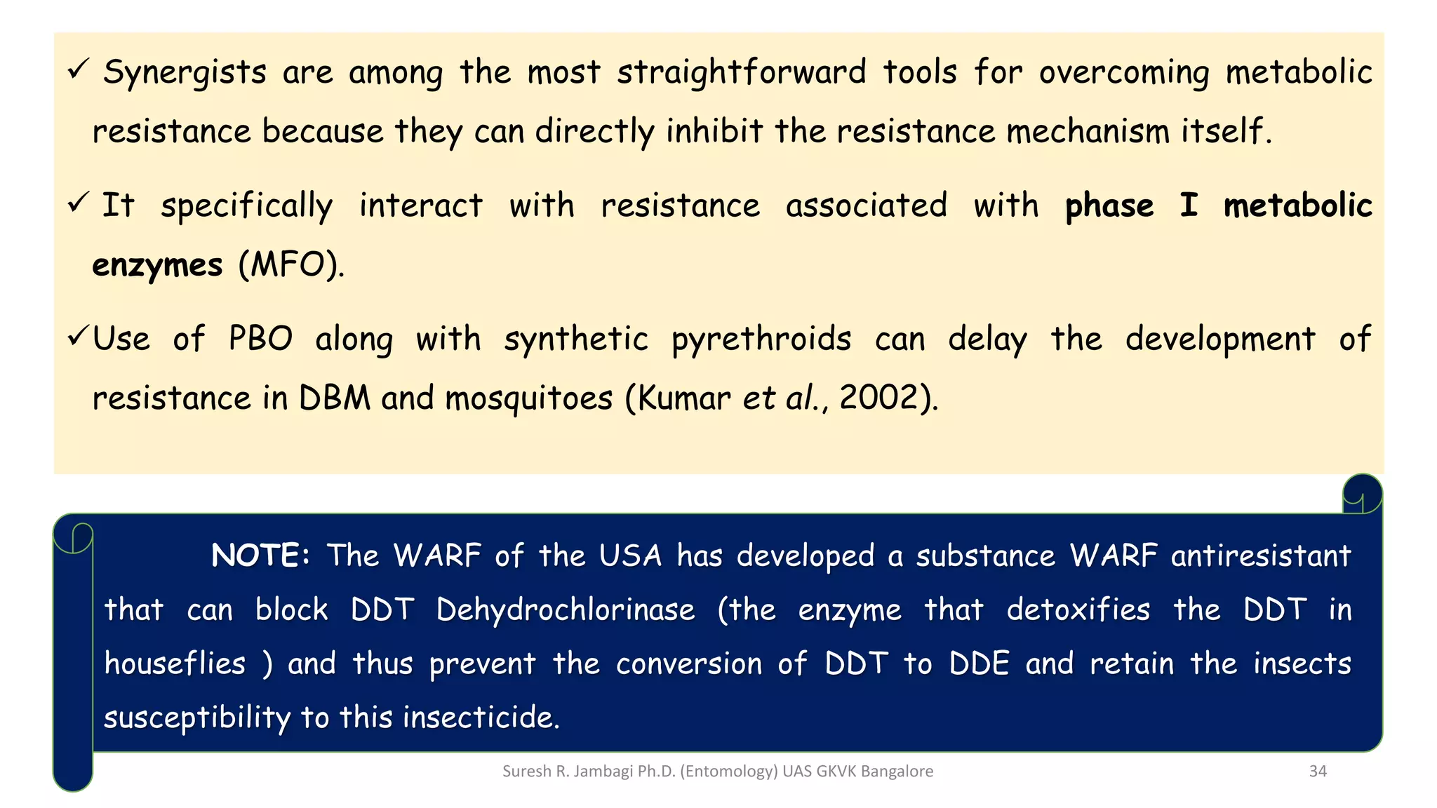 Novel Approaches in Insecticide Resistance Management (IRM) | PPTX