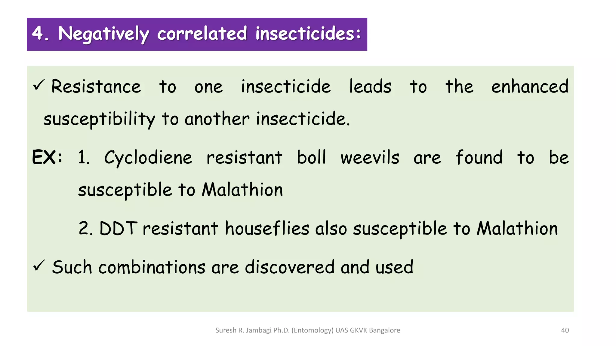 Novel Approaches in Insecticide Resistance Management (IRM) | PPTX