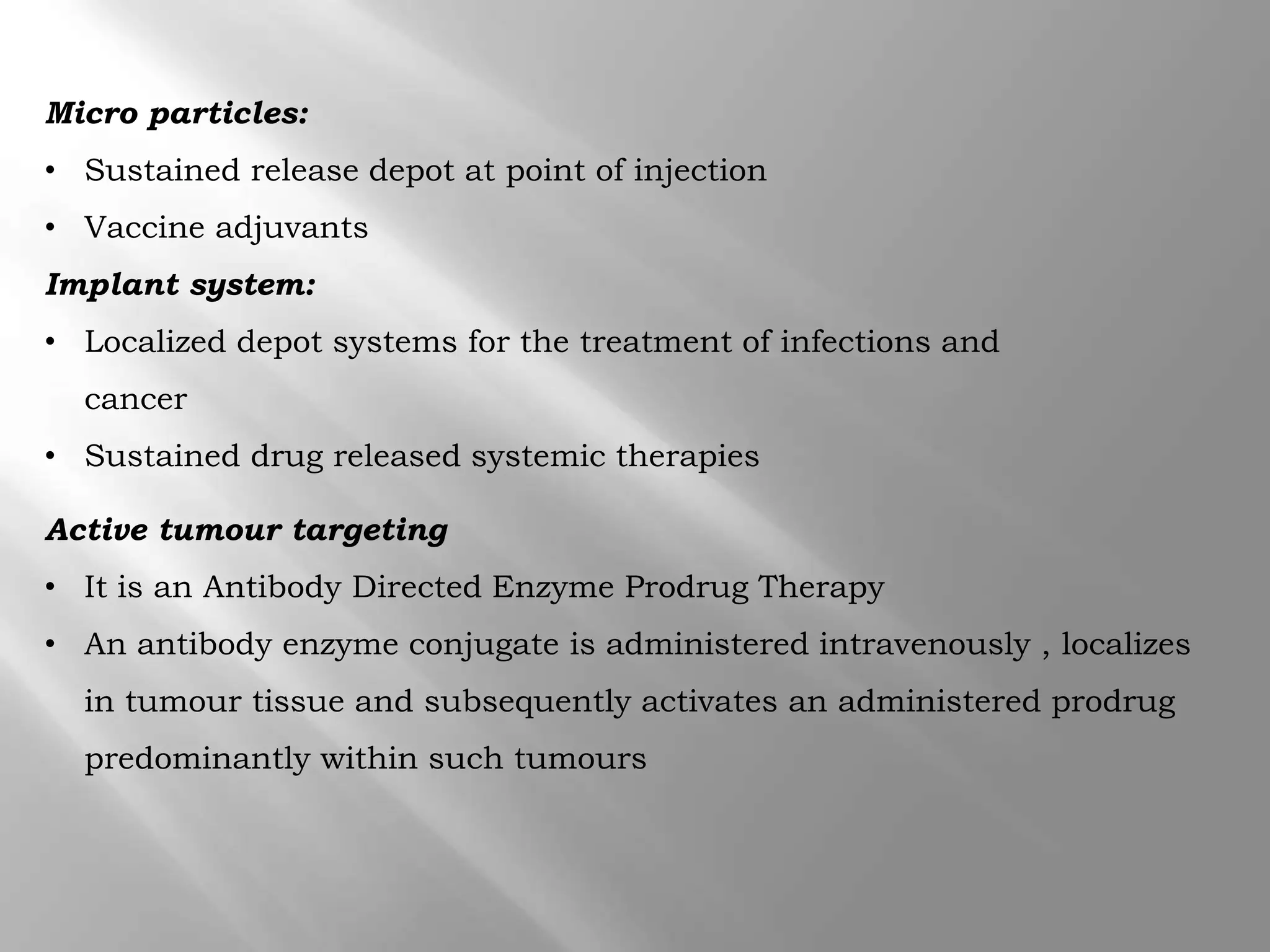 Novel approaches to parenteral drug delivery system | PPTX