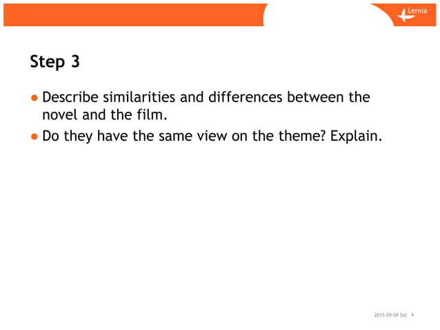 Novel assignment | PPT