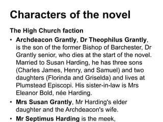 Novel barchester tower | PPT