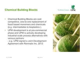 UPM's novel bio based forest products | PPT