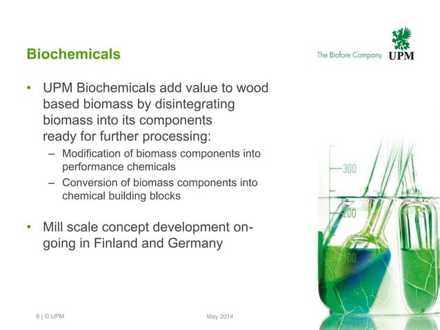 UPM's novel bio based forest products | PPT