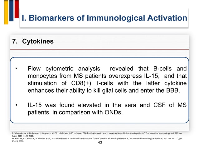 Novel biomarkers in Multiple sclerosis | PDF | Brain and Nervous System Disorders | Diseases and ...