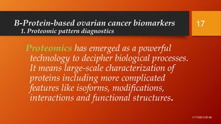 Novel biomarkers in ovarian carcinoma | PPTX