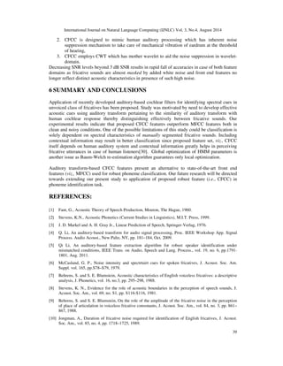 Novel cochlear filter based cepstral coefficients for classification of ...