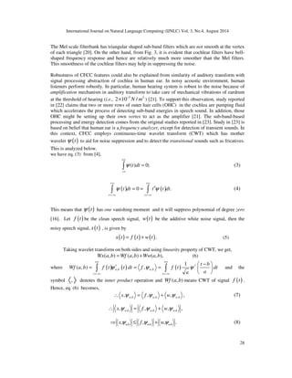 Novel cochlear filter based cepstral coefficients for classification of ...