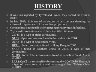Novel Corona virus [COVID-19] | PPTX | Lung and Respiratory Health ...