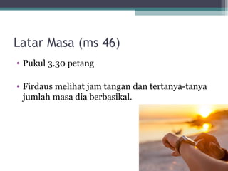 Novel Destinasi Impian Latar Masa.ppt Tingkatan 1 | PPT