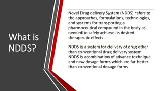Novel drug delivery system | PPTX