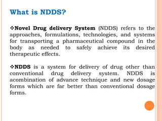 Novel drug delivery system | PPTX
