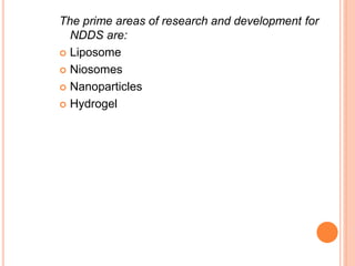 Novel drug delivery system review | PPT