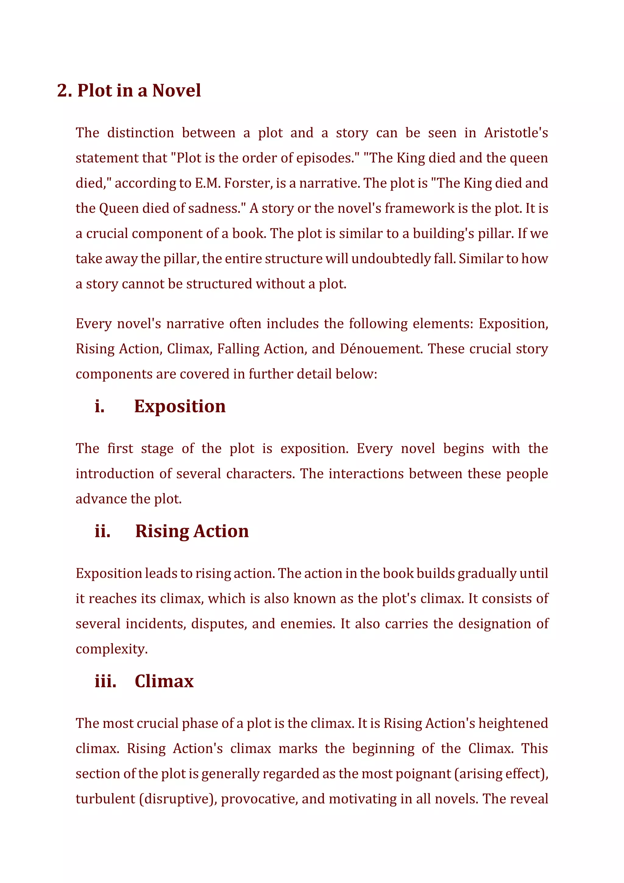 Novel & Elements of the Novel | PDF