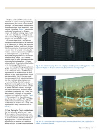 Novel emissive projection display digitizes glass windows, information ...