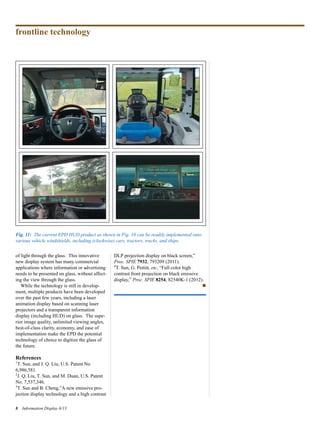 Novel emissive projection display digitizes glass windows, information ...