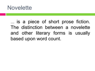 Novelette | PPT