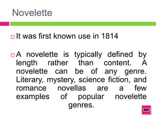 Novelette | PPT