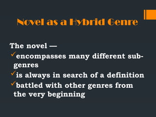 Novel Form with all information for students | PPTX