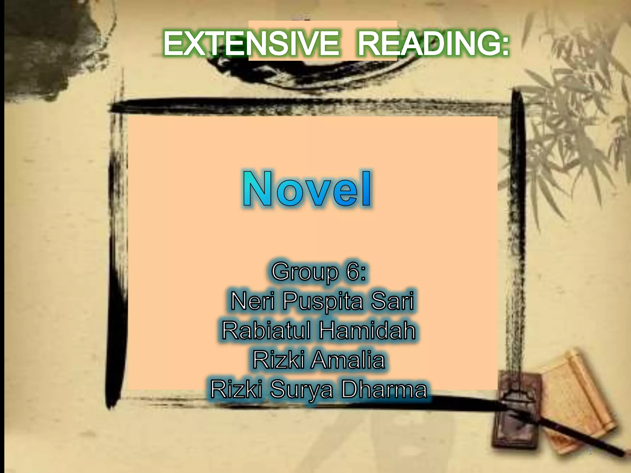 Definition, elements, uses, kinds, example of novel analysis | PPTX