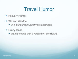 Travel Writing | PPTX