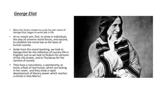 Novelist of Victorian Era | PPTX