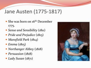 Novelists of the romantic age | PPTX
