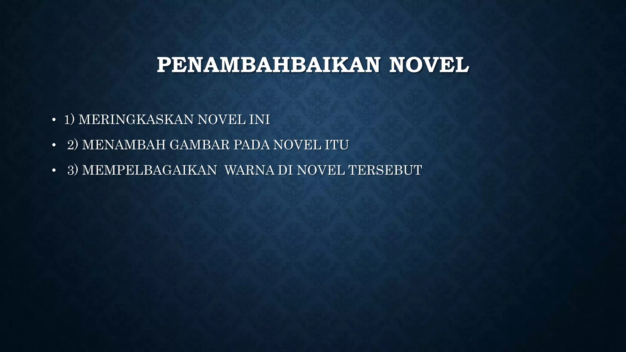 Novel jalan ke puncak | PPTX