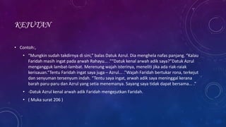 Novel kabus di perbukitan tingkatan 5 ( teknik plot ) | PPTX