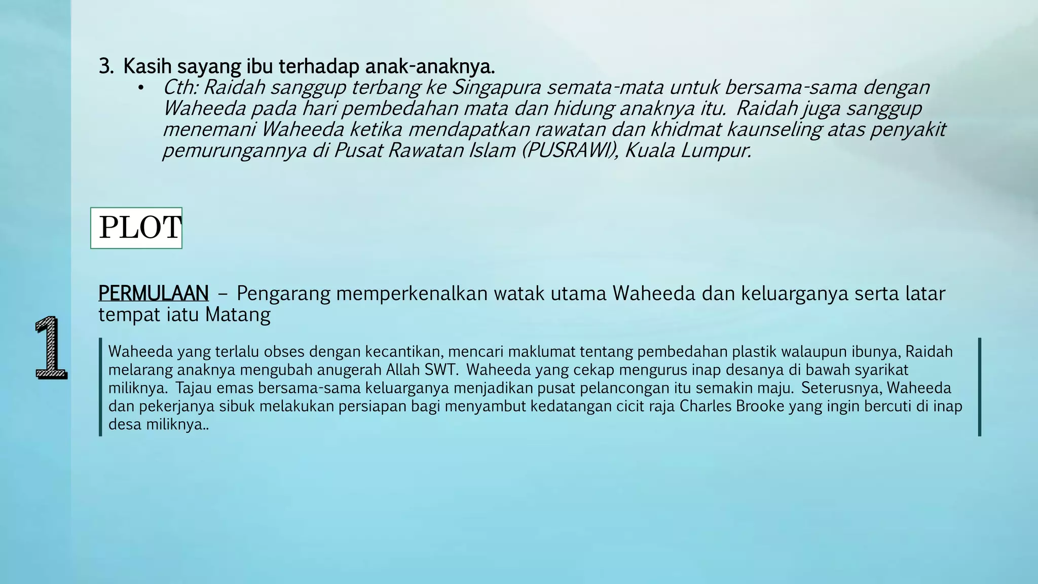 Novel FORM5 komsas TIRANI (Beb Sabariah) peta minda | PPTX