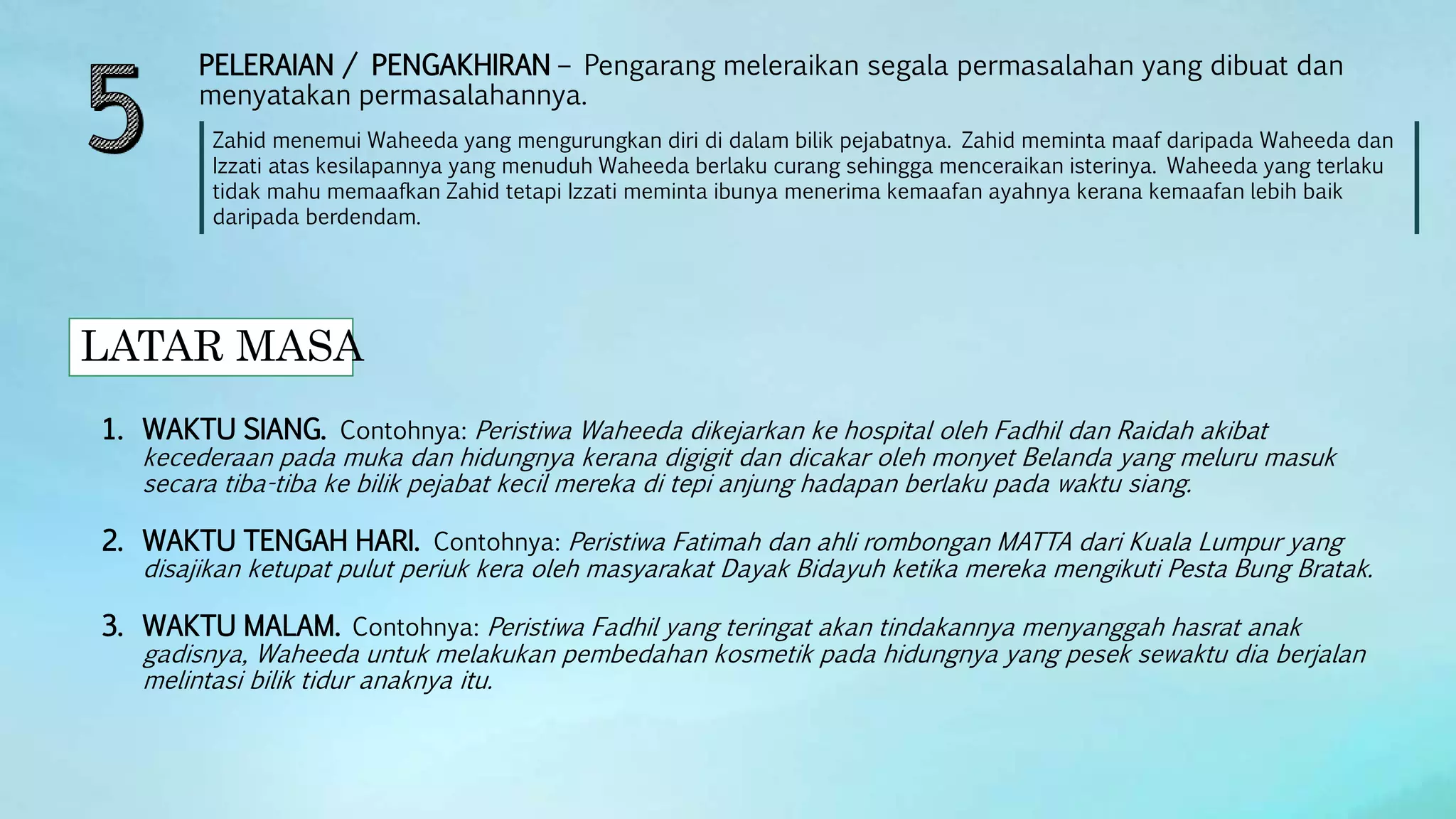 Novel FORM5 komsas TIRANI (Beb Sabariah) peta minda | PPTX