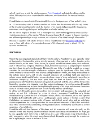 L.Pirandello: quattro novelle | PDF
