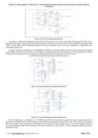 Novel low power half subtractor using avl technique based on 0.18µm cmos technology | PDF