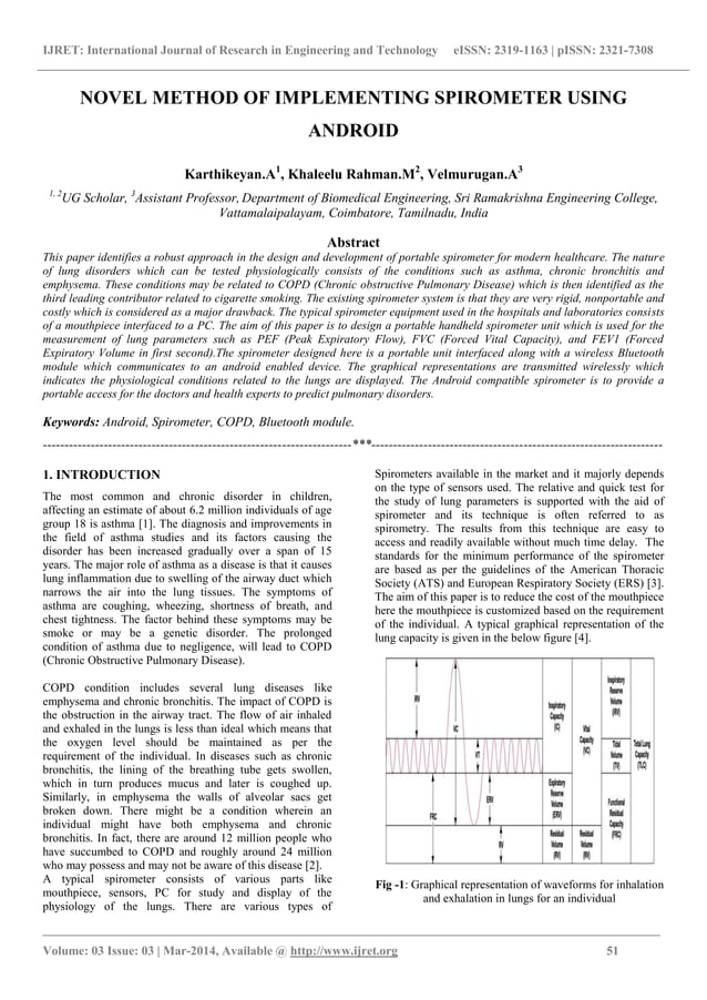Novel method of implementing spirometer using android | PDF | Operating Systems | Computer ...