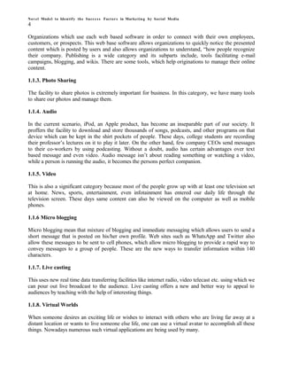 Novel model to identify the success factors in marketing by social ...