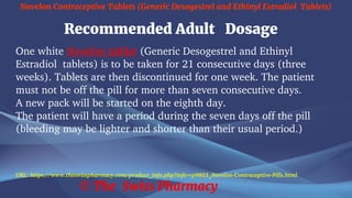 Novelon Contraceptive Tablets (Generic Desogestrel and Ethinyl ...