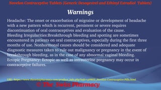 Novelon Contraceptive Tablets (Generic Desogestrel and Ethinyl ...
