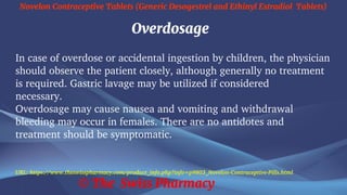 Novelon Contraceptive Tablets (Generic Desogestrel and Ethinyl ...