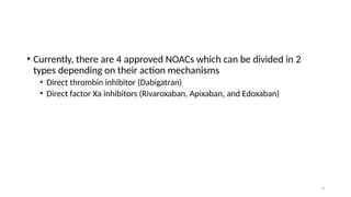 Novel Oral Anticoagulants final (NOAC).pptx