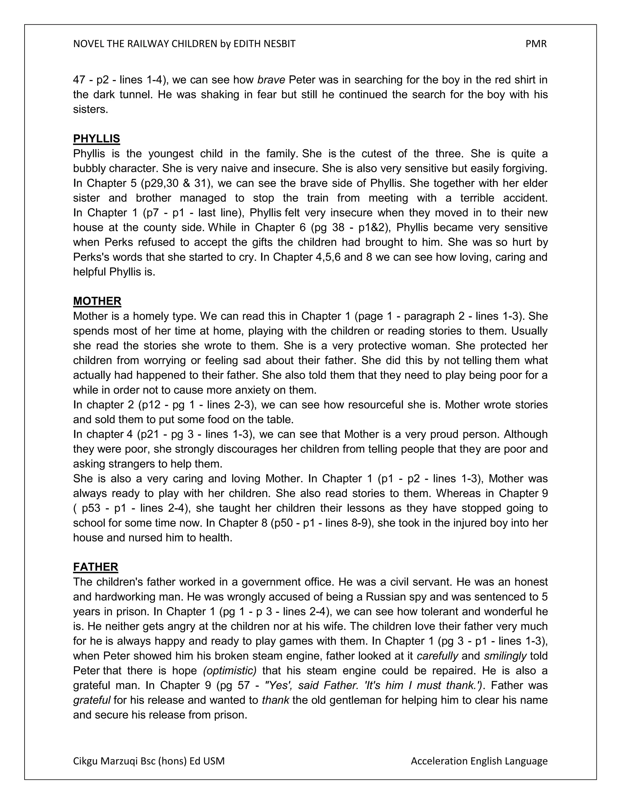 Novel The Railway Children | PDF