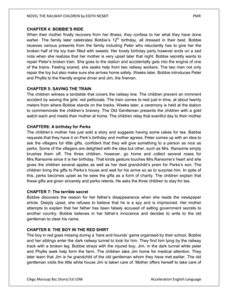 Novel The Railway Children | PDF