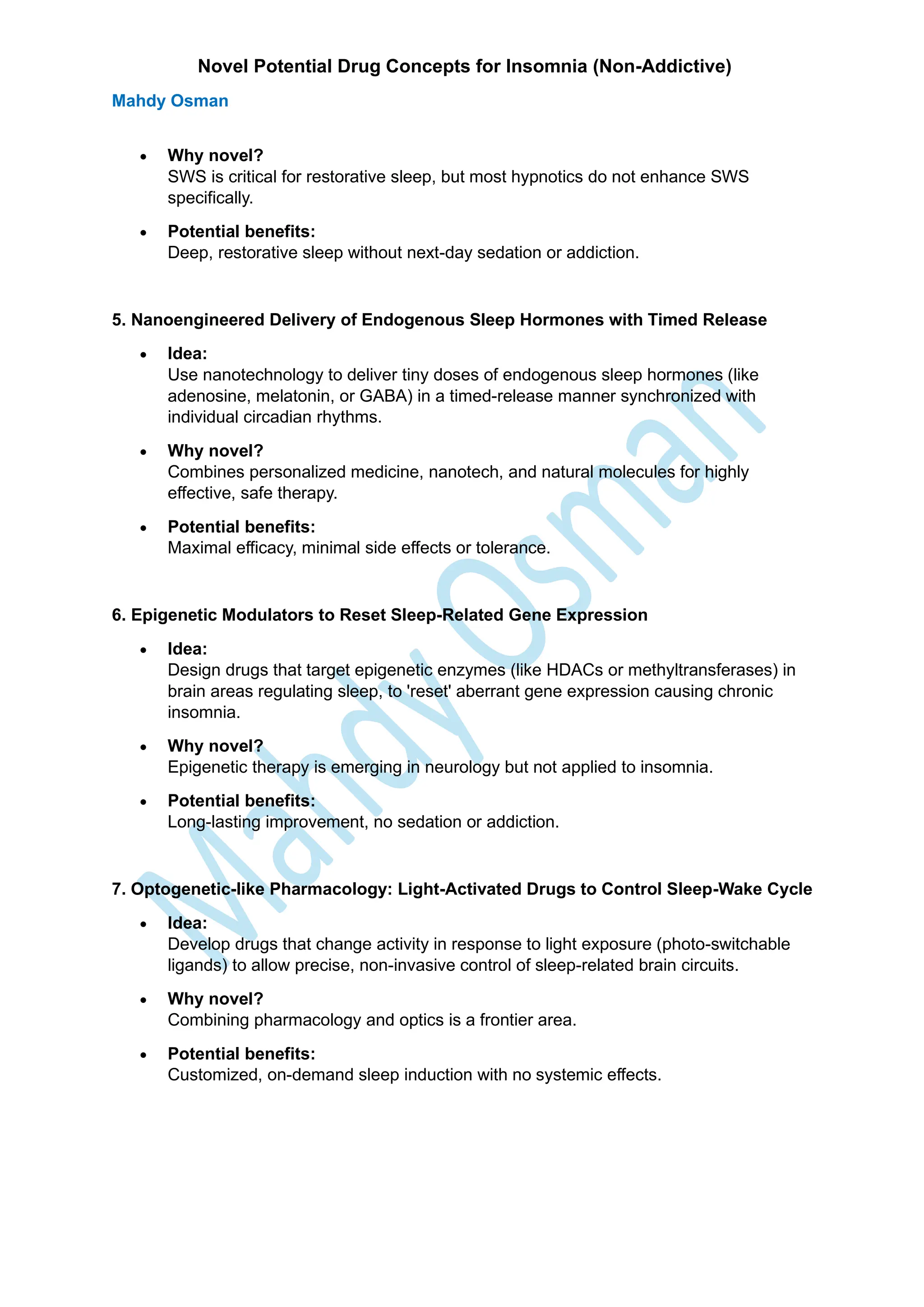 Novel Potential Drug Concepts for Insomnia (Non-Addictive).pdf