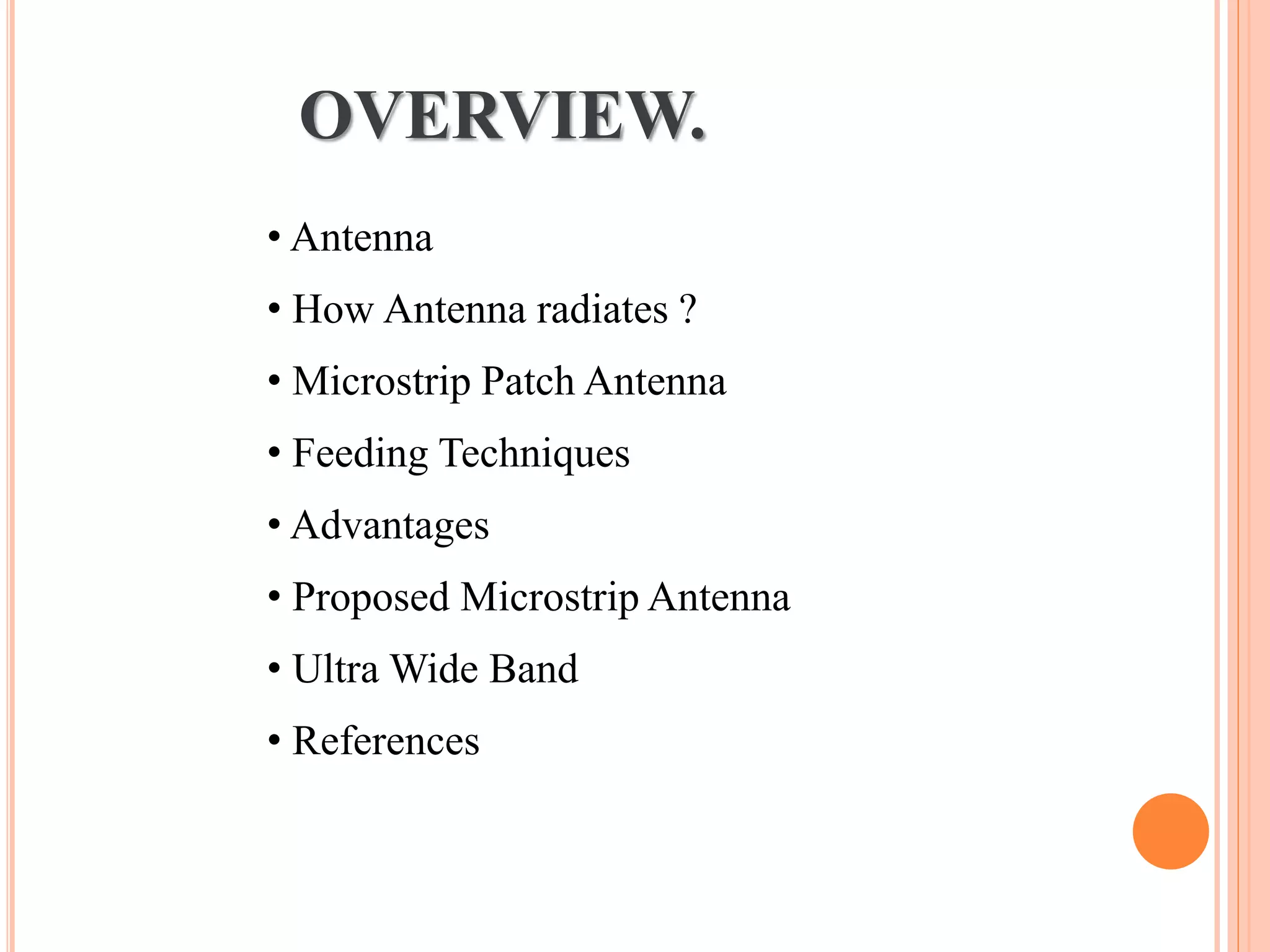 Novel band microstrip antenna | PPTX