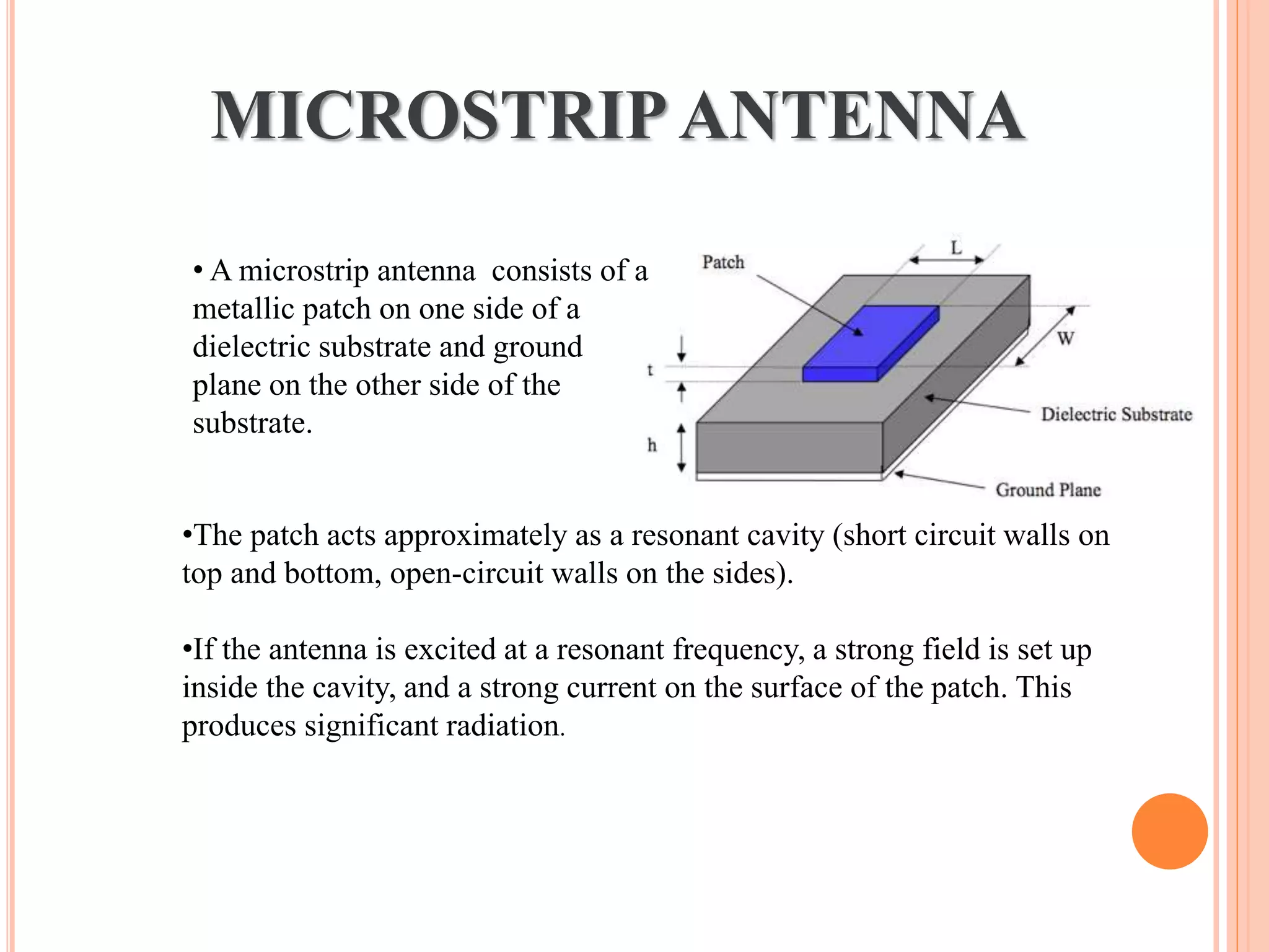Novel band microstrip antenna | PPTX