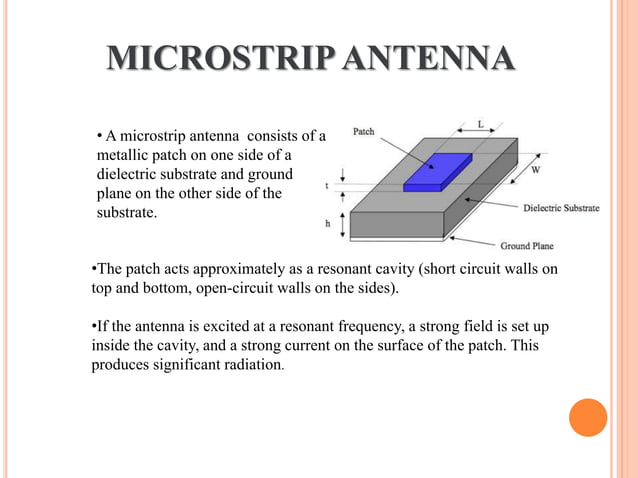 Novel band microstrip antenna | PPTX