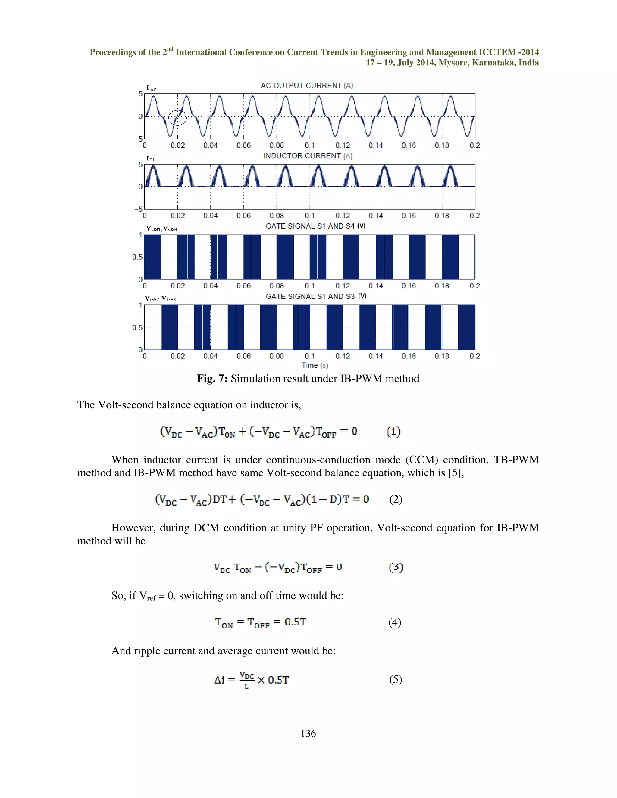 Novel pwm modulation technique for minimizing circulation current and ...